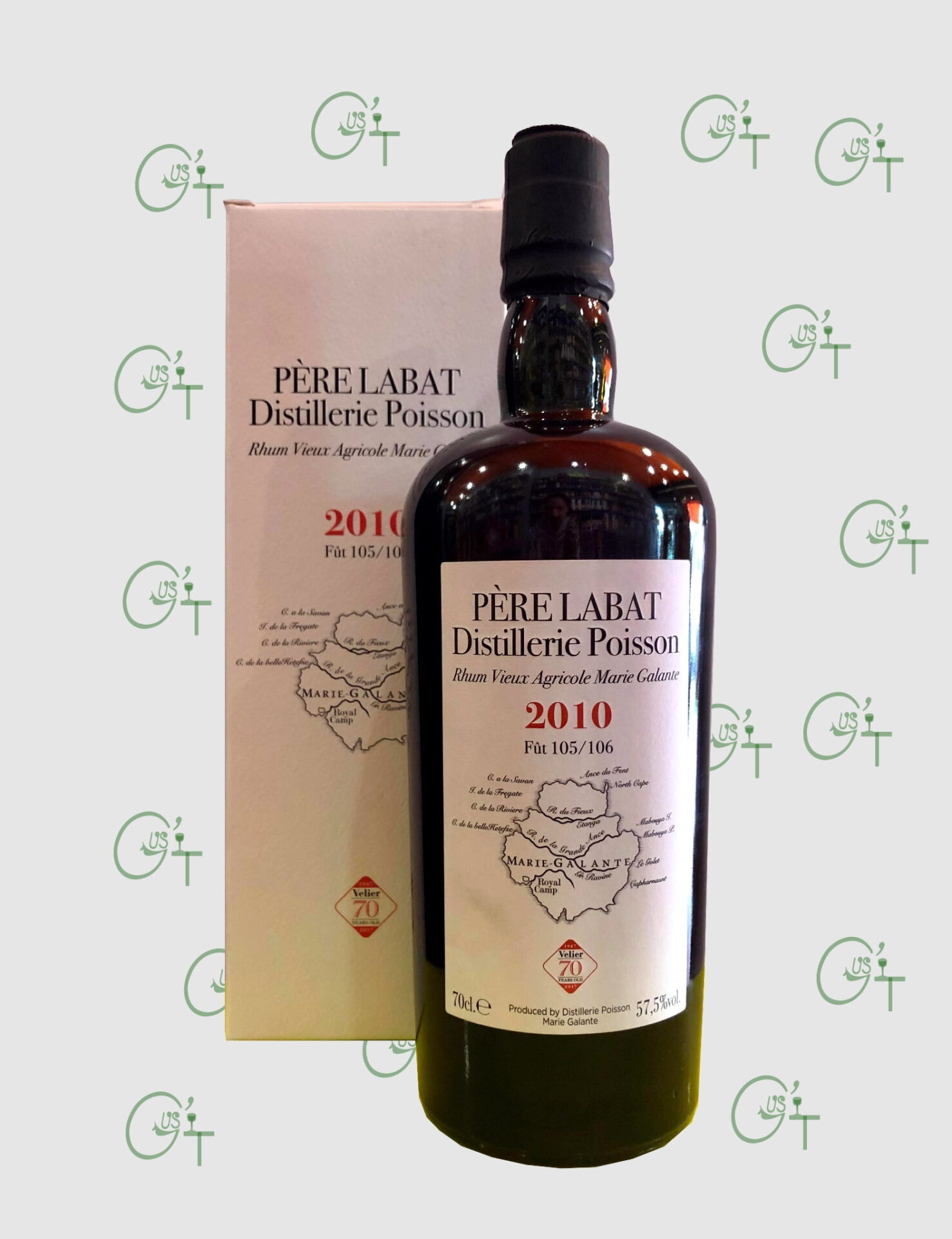 Rhum Père Labat Distillerie Poison, 2010, 70 ans Velier - Cave Conseil