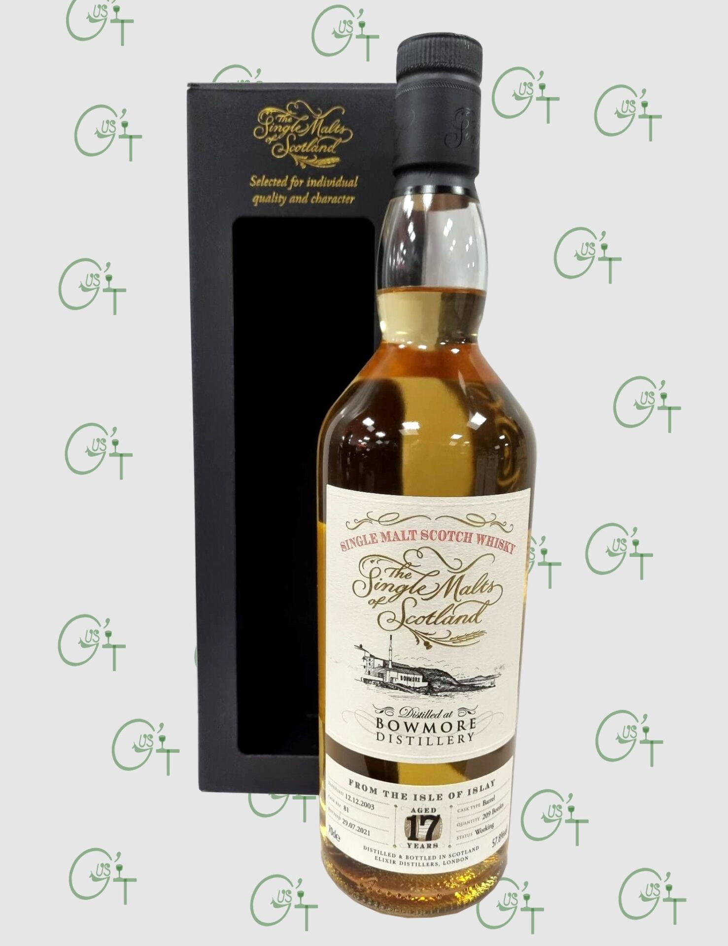 Whisky Bowmore 2003-2021, 17 ans, The Single Malt of Scotland - Cave ...
